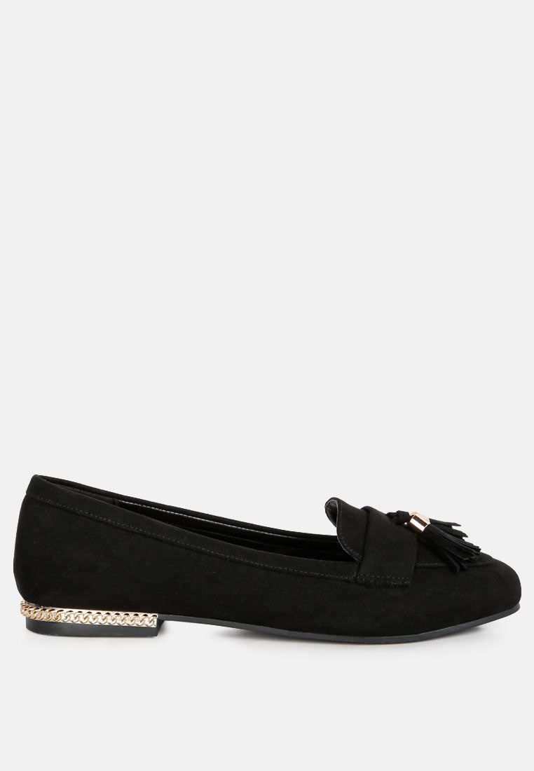 Buy Atrika Faux Suede Tassel Loafers | Women Loafers & Ballerinas ...