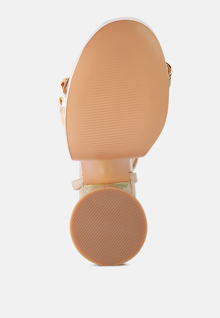 Buy Big Bash Metallic High Platform Chunky Sandals | Women Platforms ...