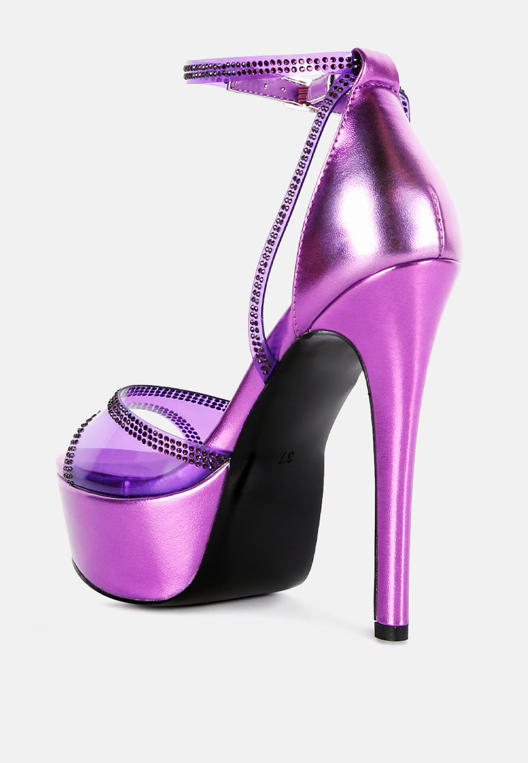 London Rag USA - Best Buy Women Red High Heels | Cinderella Rhinestones ...