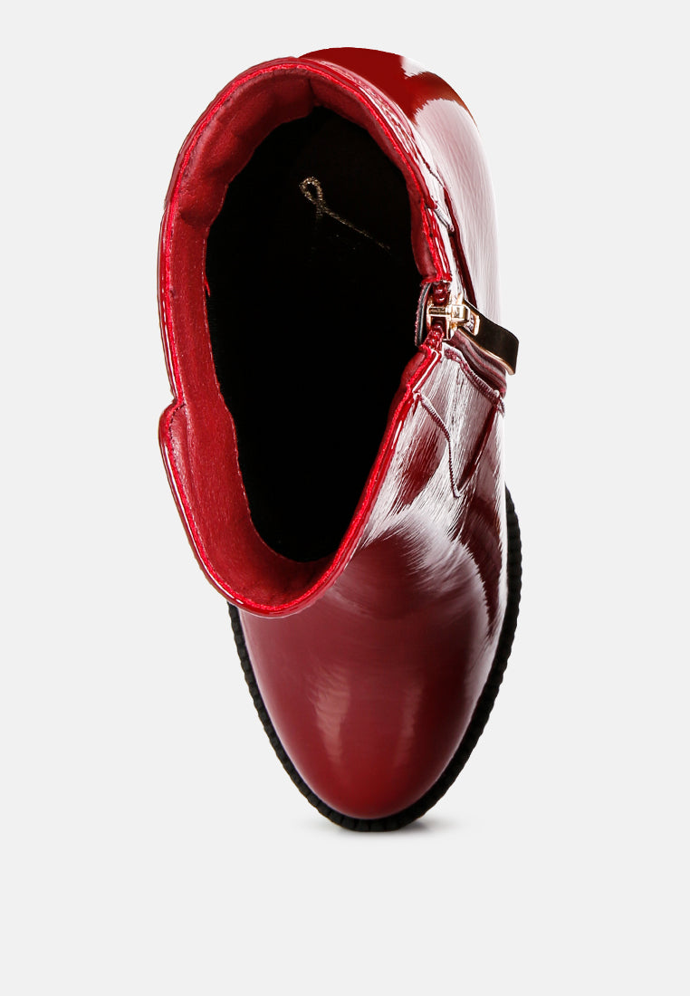 Buy High Key Collared High Heel Ankle Boot | Women Heeled Boots ...