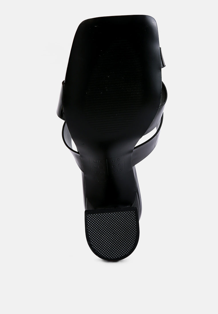 Buy Snatched Intertwined Toe Ring Heeled Sandals | Women Mid Heels ...