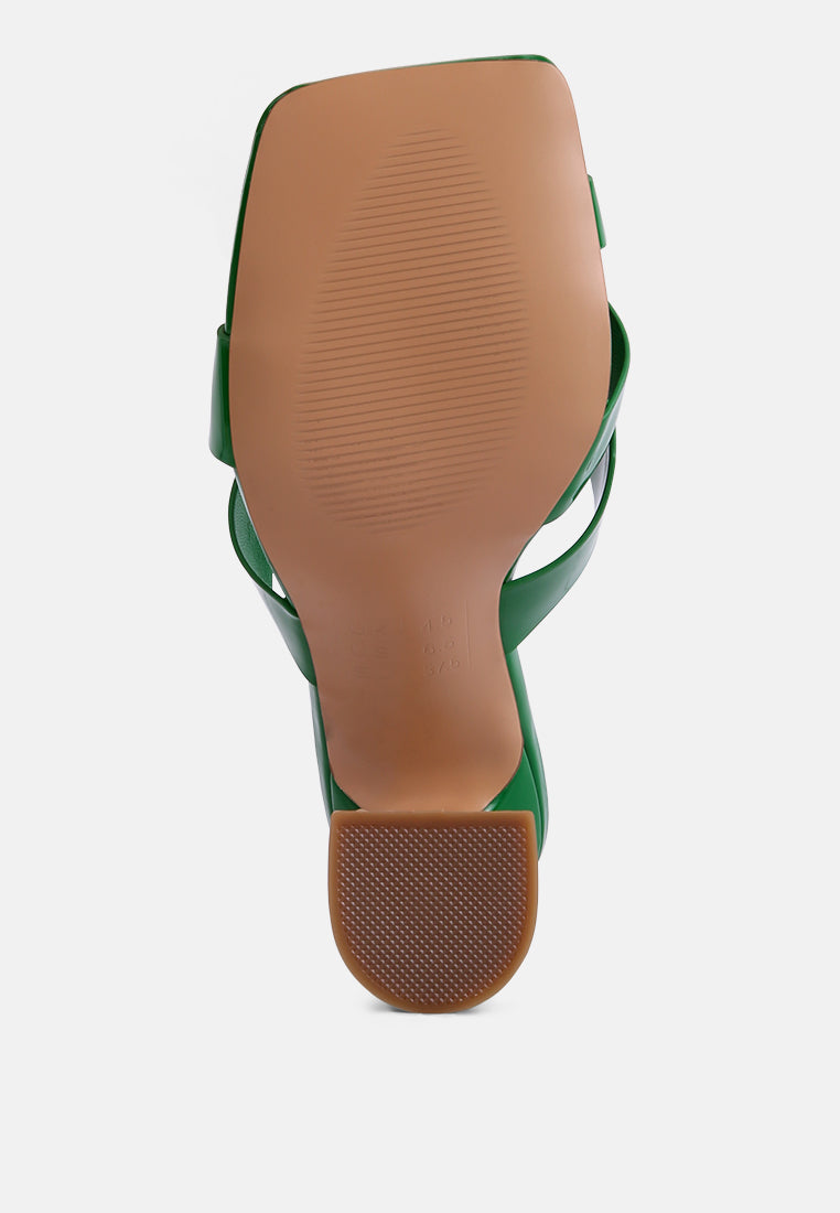 Buy Snatched Intertwined Toe Ring Heeled Sandals | Women Mid Heels ...