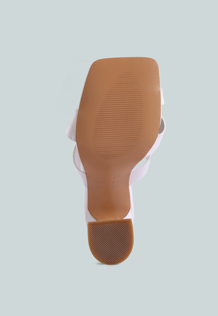 Buy Snatched Intertwined Toe Ring Heeled Sandals | Women Mid Heels ...